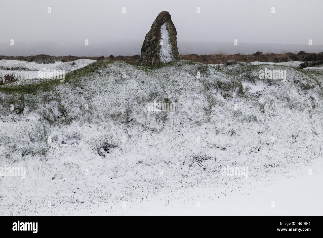 UK Weather: Snow on Dartmoor, Devon, UK. 30 November, 2023. Credit ...