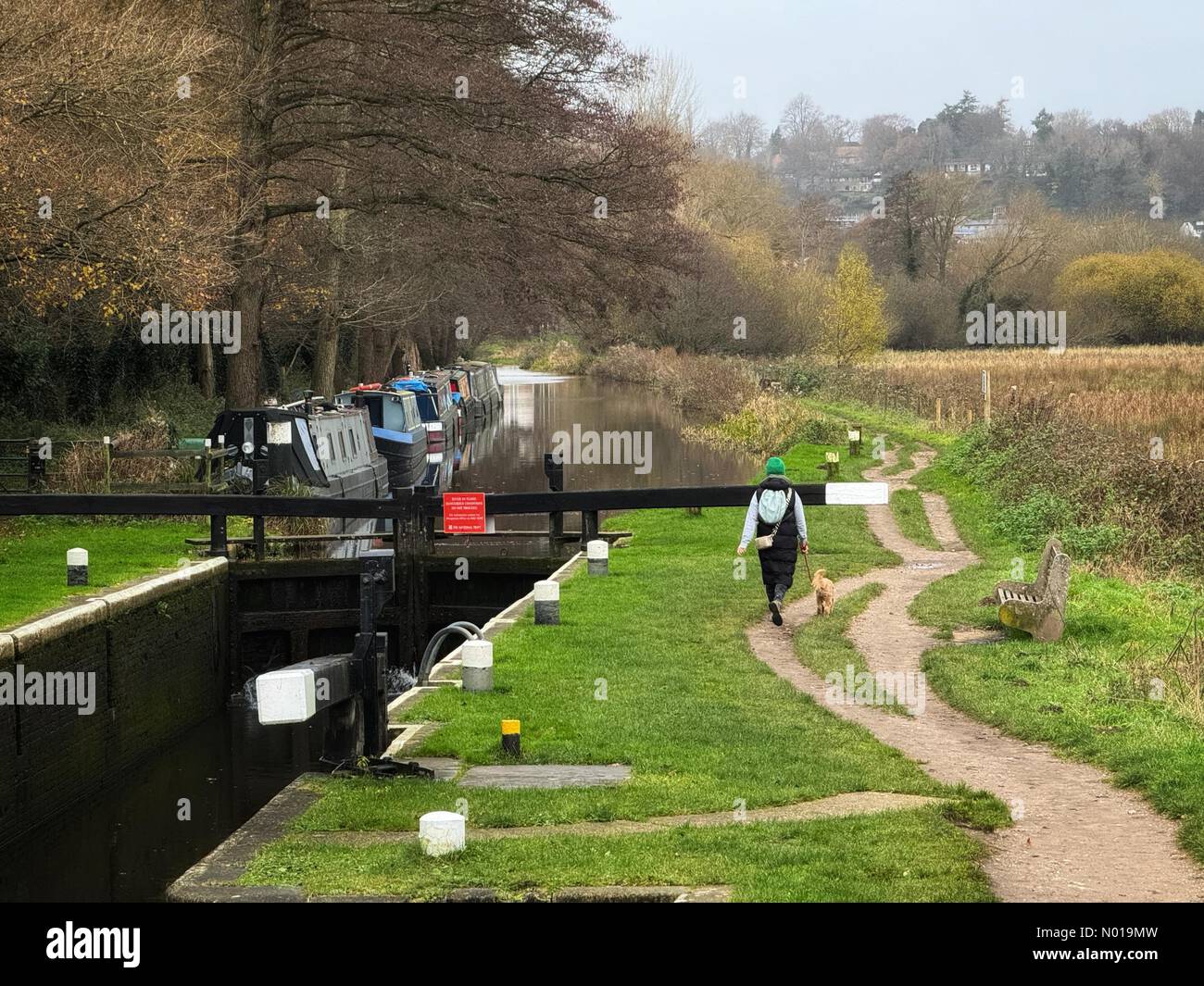 UK Weather: Cloudy in Godalming. Catteshall Lane, Godalming. 10th ...