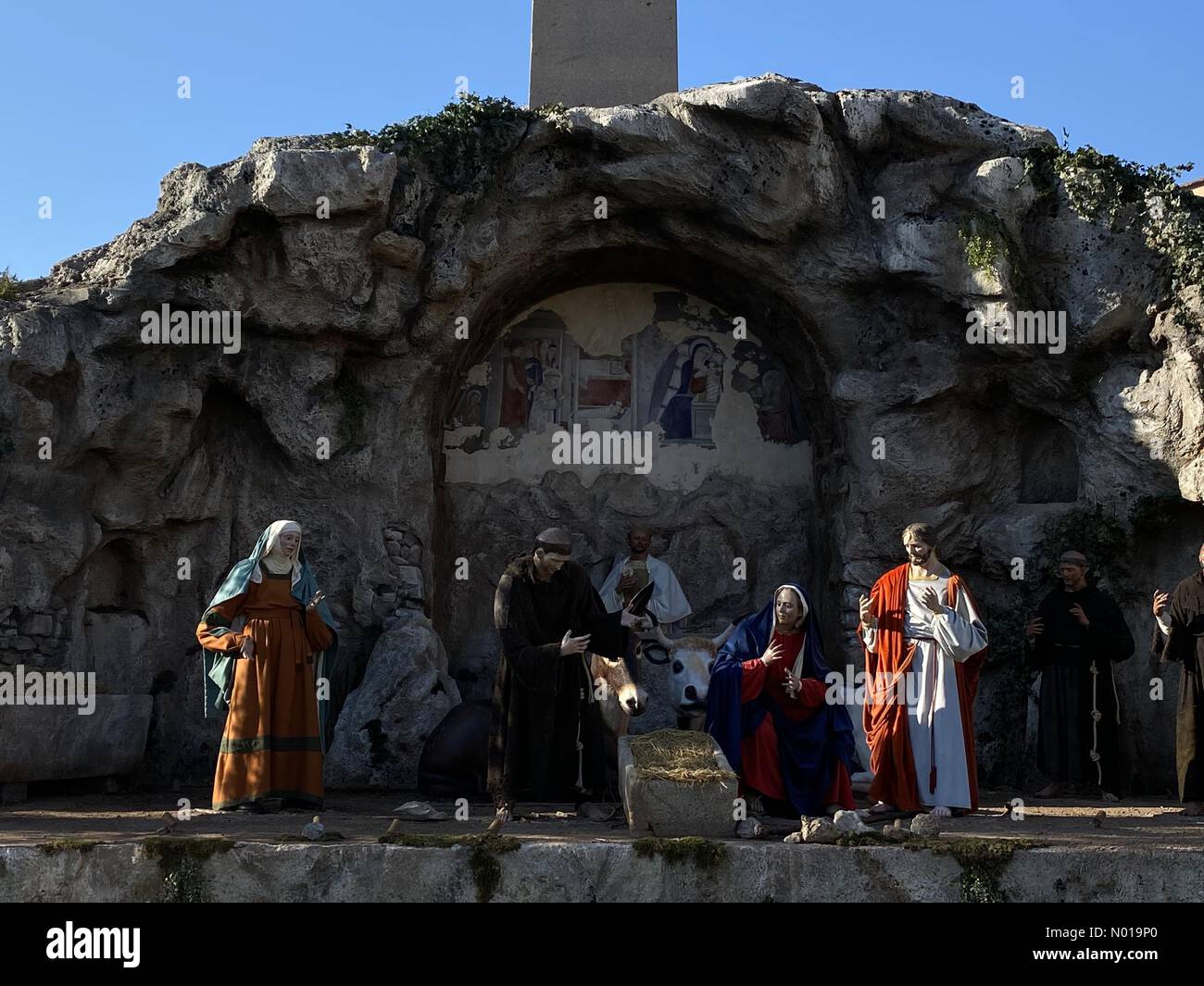 Christmas nativity scene The Franciscan centenary (1223-2023), Vatican ...