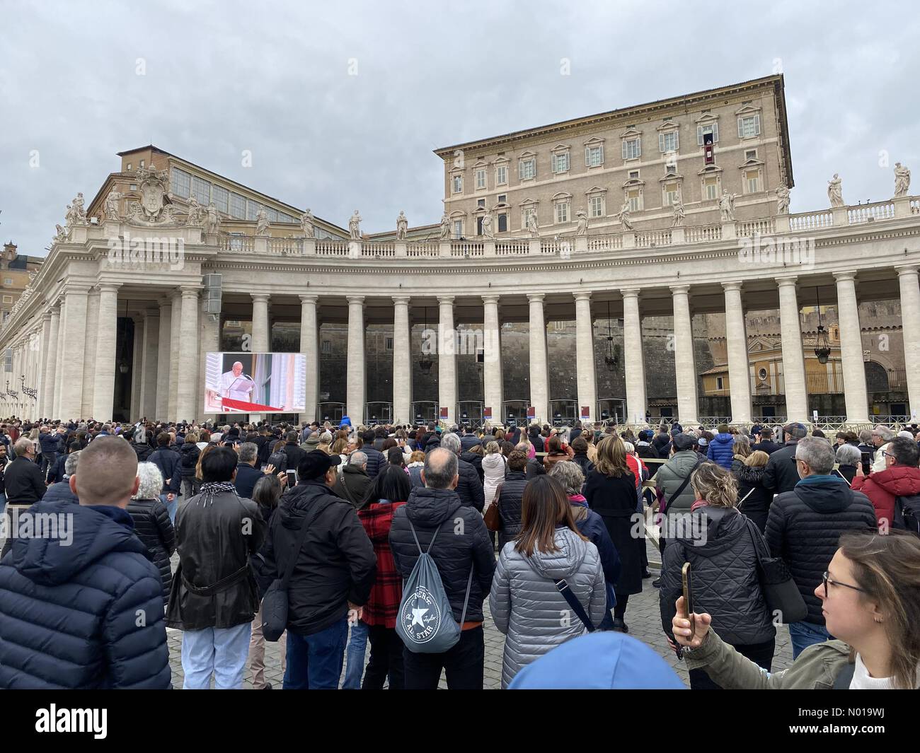 Rome, Italy. 26 December 2023. Pope Francis delivers The Angelus Prayer ...