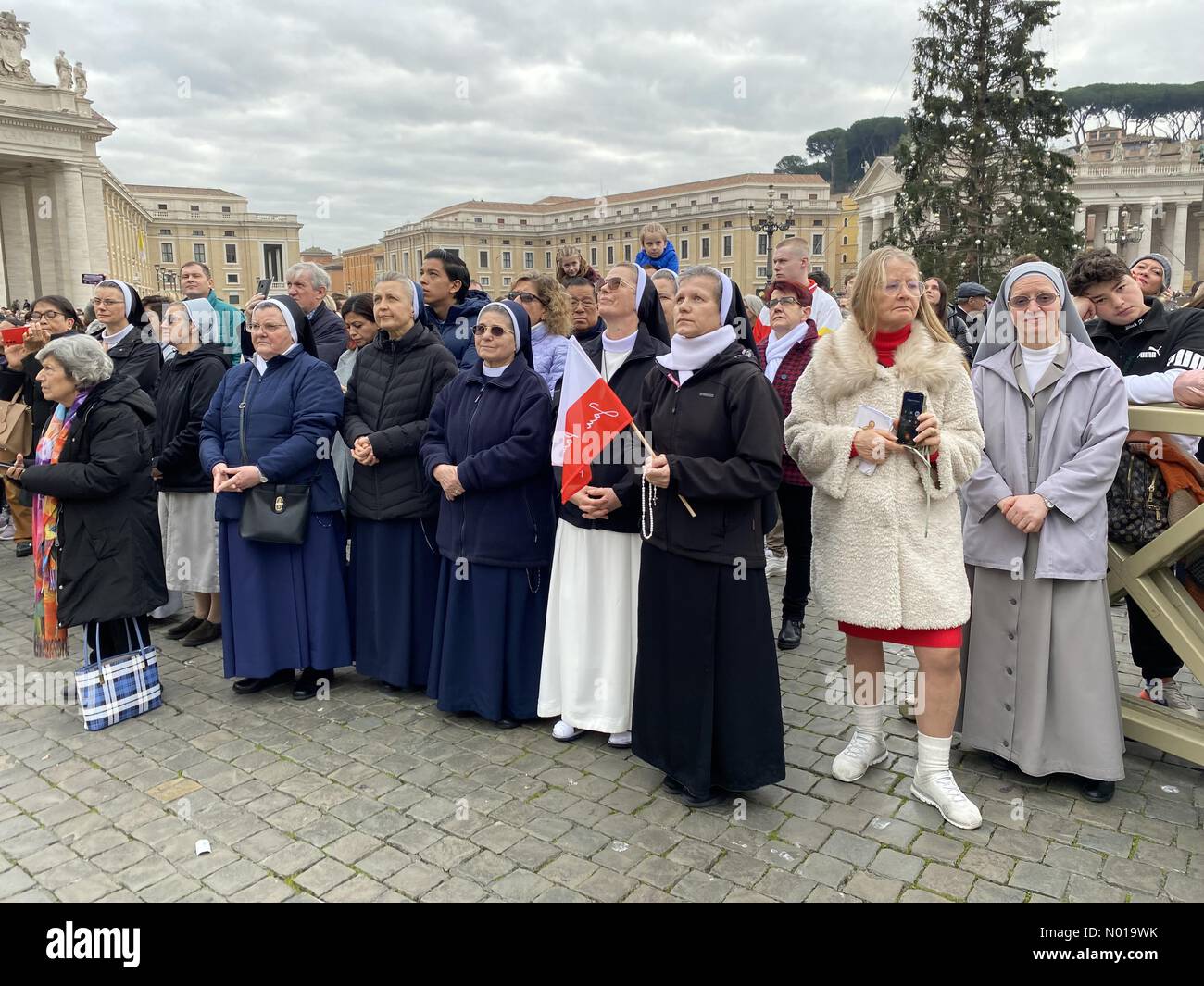 Rome, Italy. 26 December 2023. Pope Francis delivers The Angelus Prayer ...