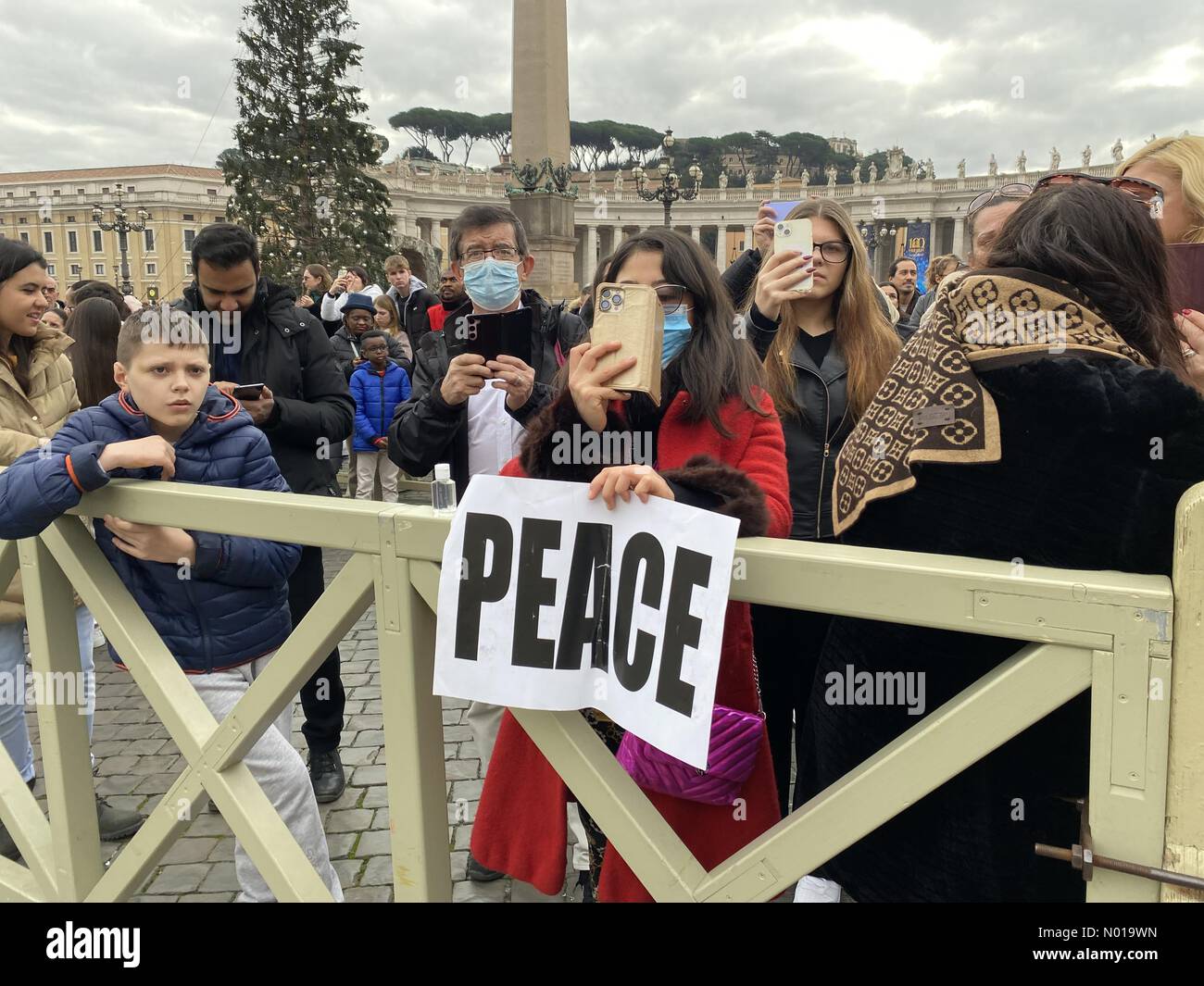 Rome, Italy. 26 December 2023. Pope Francis delivers The Angelus Prayer ...