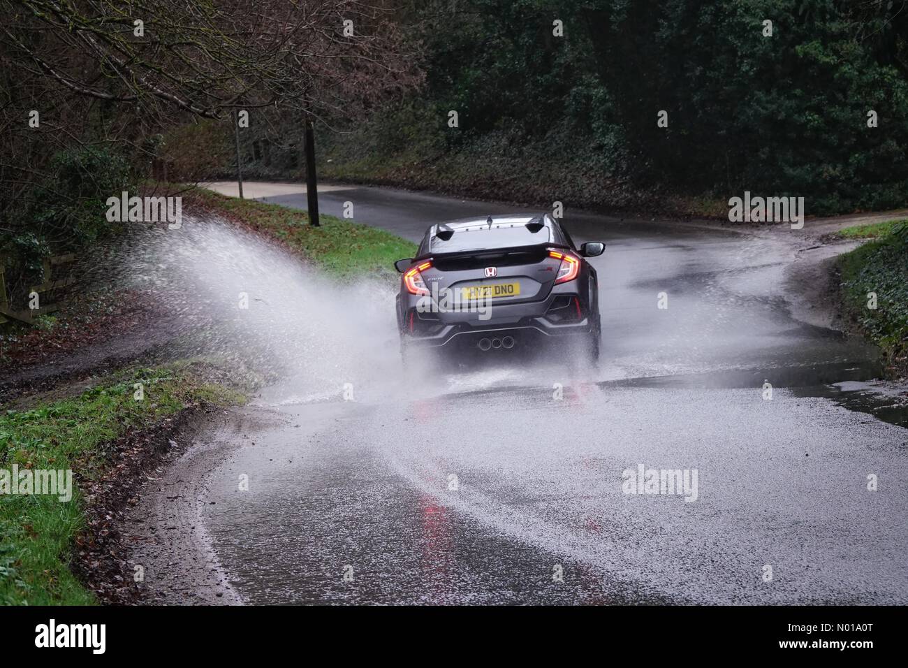 UK Weather: Flooding in Godalming. Tuesley Lane, Godalming. 30th ...