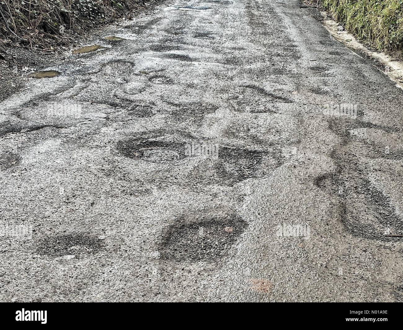 Growing plague of Potholes in Tick lane accentuated by recent ice; rain ...
