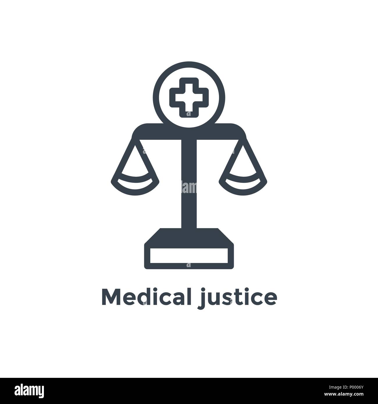 Medical Lawsuit icon with legal imagery showing medical malpractice ...
