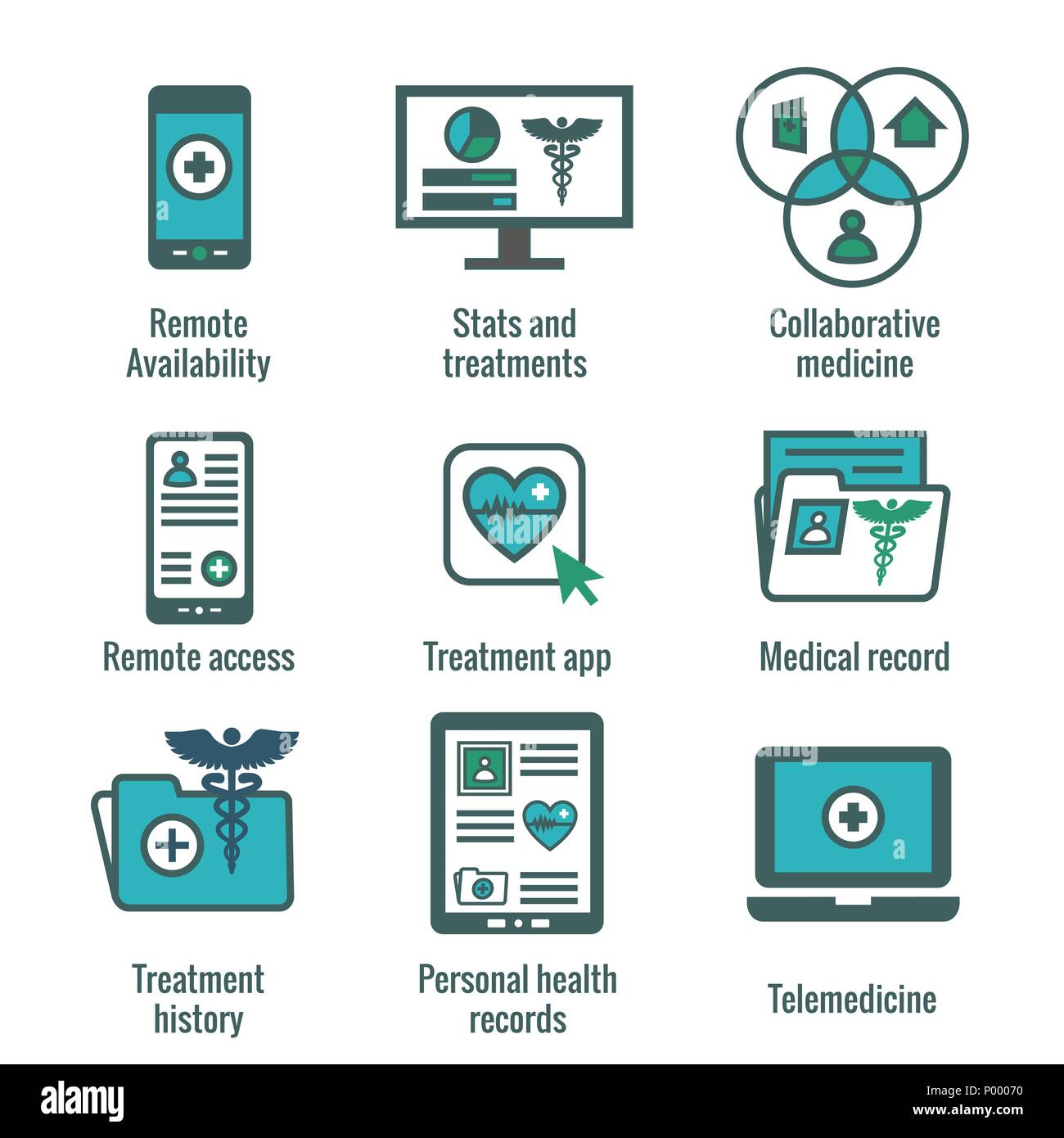 Electronic medical records and patient Stock Vector Images - Alamy