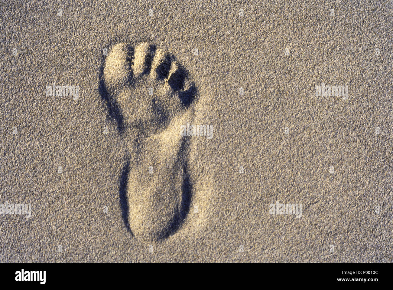 1992 HISTORICAL SINGLE HUMAN CAUCASIAN MALE FOOTPRINT IN CLEAN UNIFORM ...