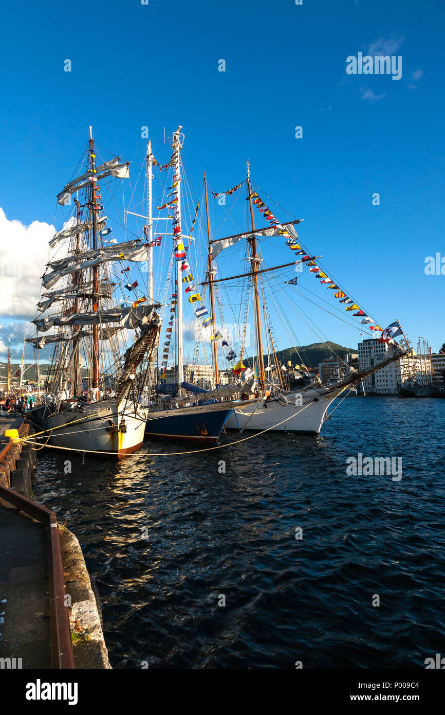 Tall Ships Race 2008. Bergen, Norway - August 2008 The Dutch "Astrid ...