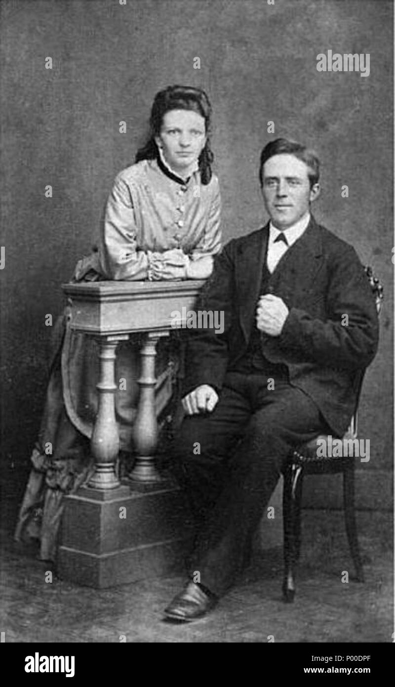 . Nederlands: Het echtpaar Jan Dirk Heuff (1847-1918) en Aretta Gerarda ...