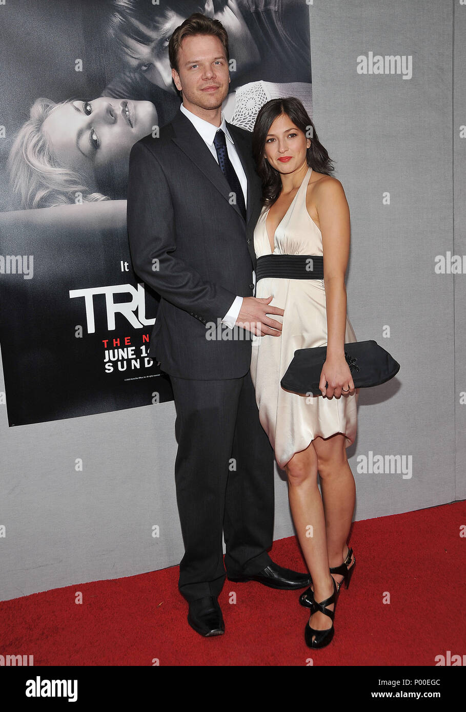 Jim Parrack and wife - True Blood - season 2 premiere at the Paramount ...