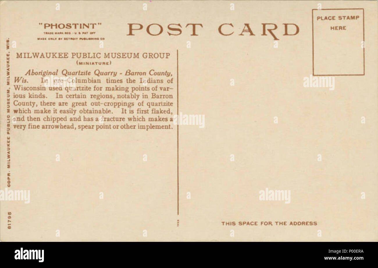 Milwaukee Public Museum Miniature Group, Aboriginal Quartzite Quarry ...