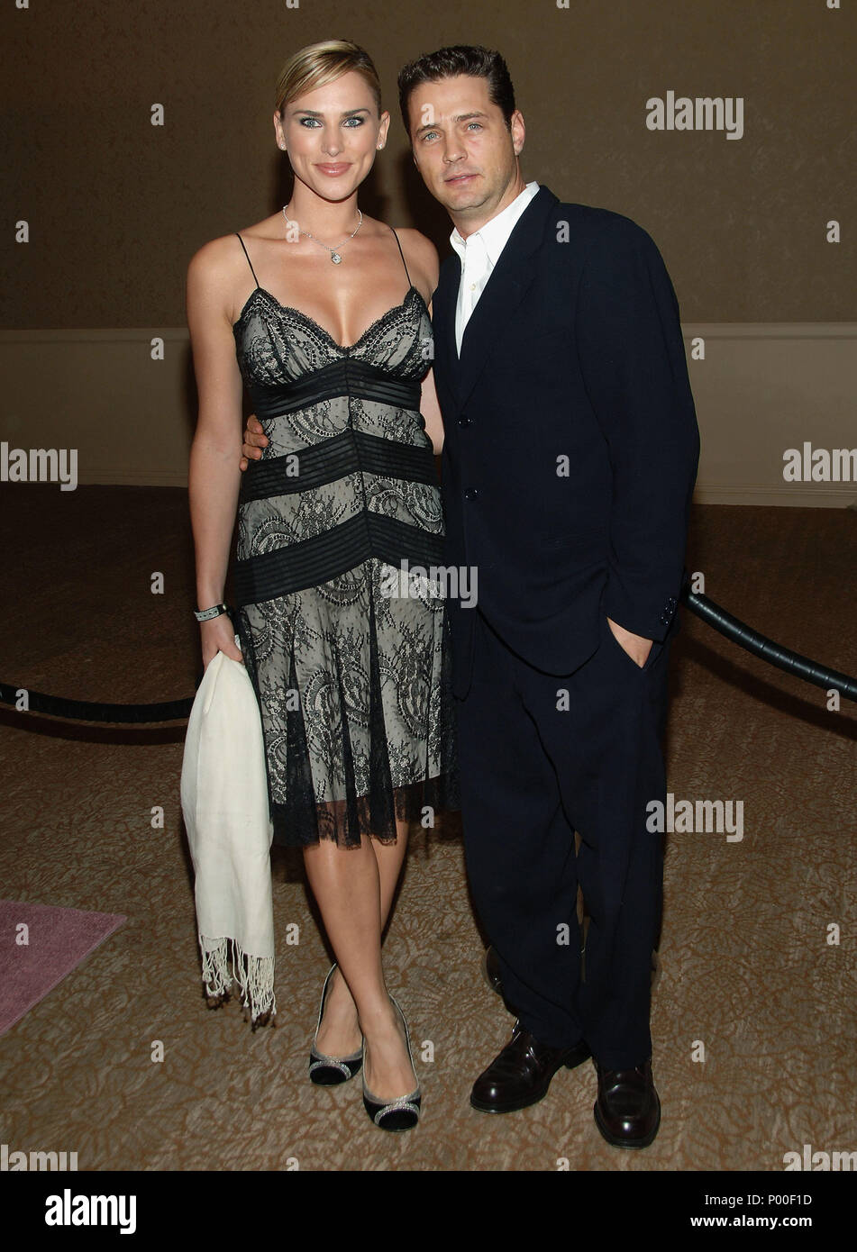 Jason Priestley and wife Naomi arriving at the Beverly Hills 90210 and ...
