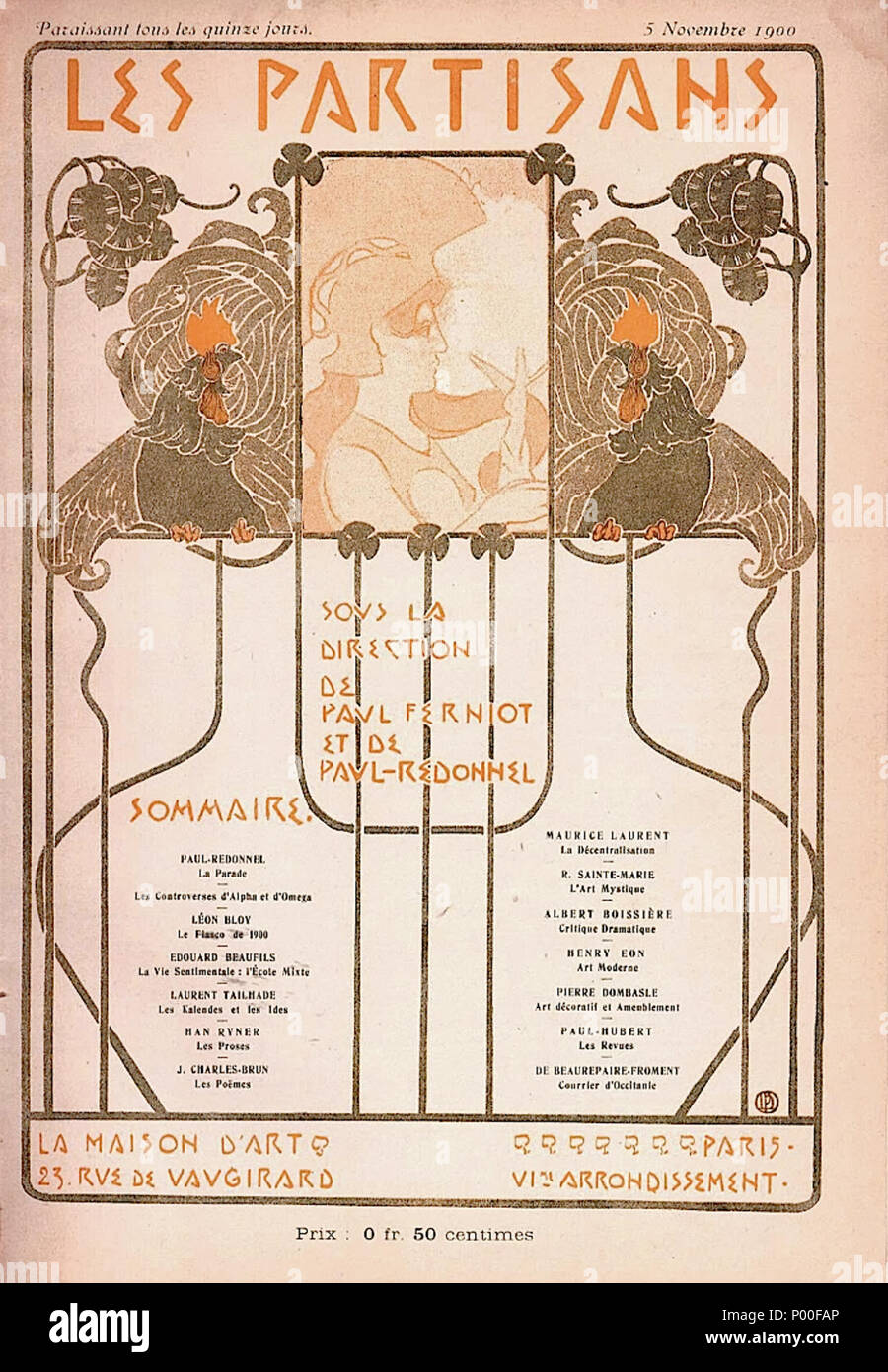 . English: Cover of Les Partisans, a French periodical published in ...