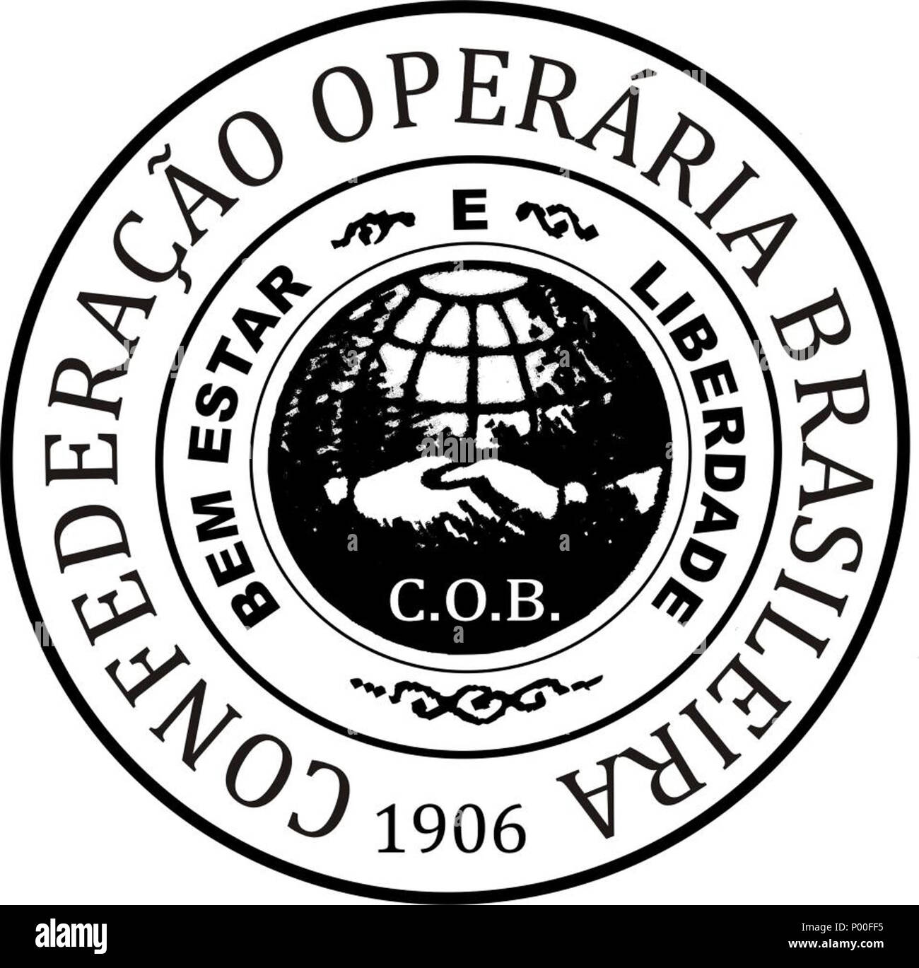 . Português: Logotipo da Confederação Operária Brasileira (COB). . 1906 ...