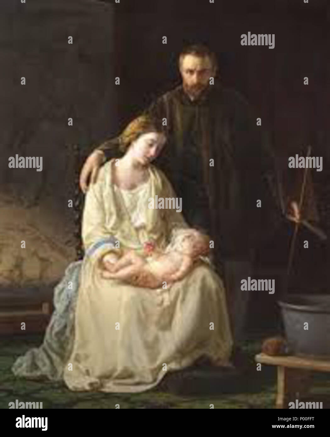 . English: Lorenz Frolich with his With his wife and infant daughter ...