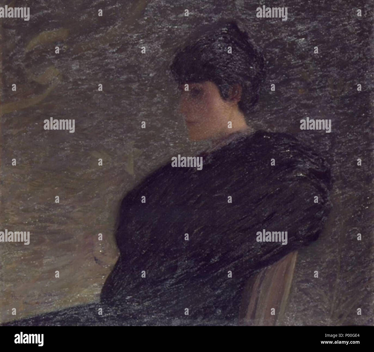 . Portrait of Marie Duhem . early 1900 69 Marie DUHEM par Henri MARTIN ...