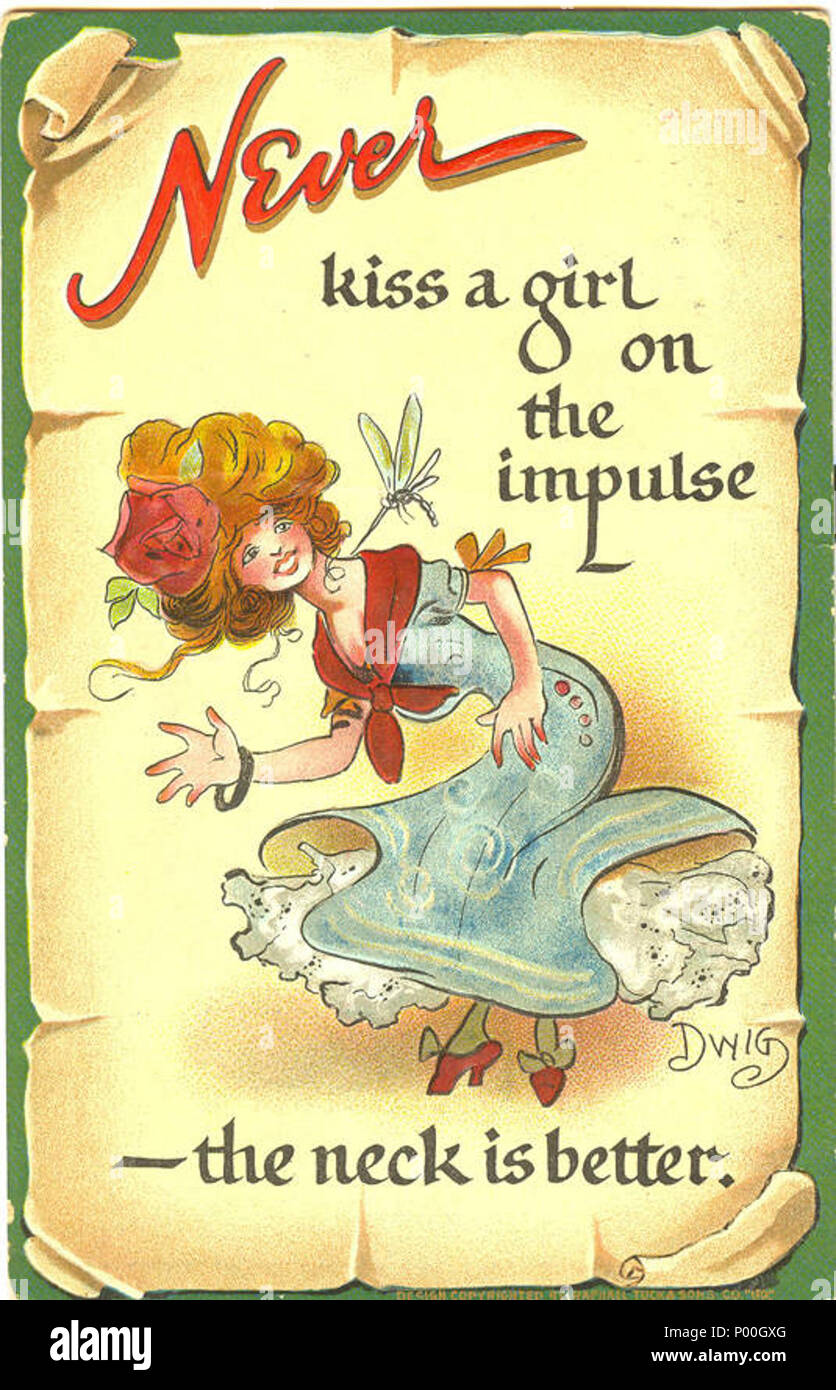 Never Series of postcards no. 180, Raphael Tuck & Sons' Stock Photo - Alamy