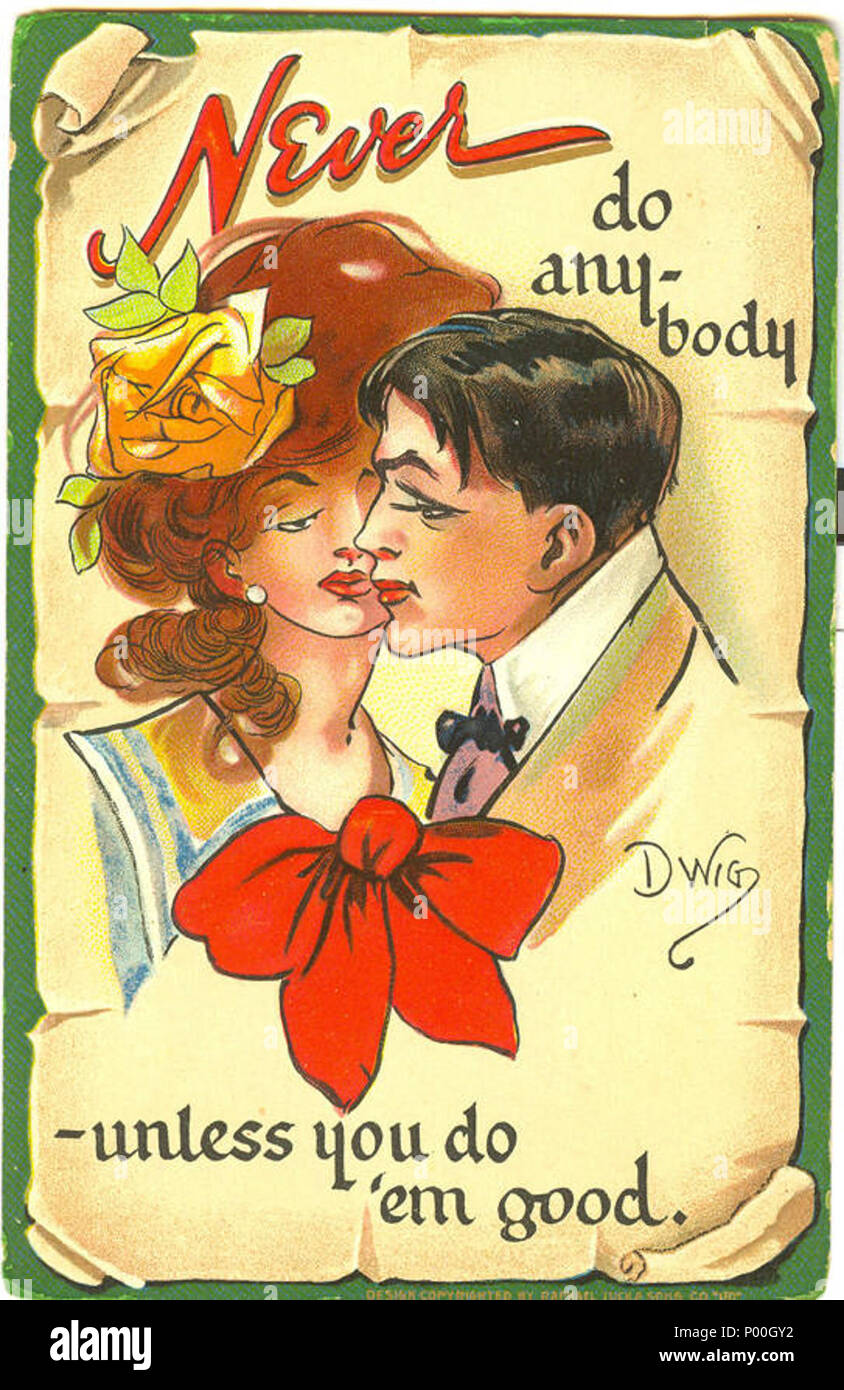 Never Series of postcards no. 180, Raphael Tuck & Sons' Stock Photo - Alamy