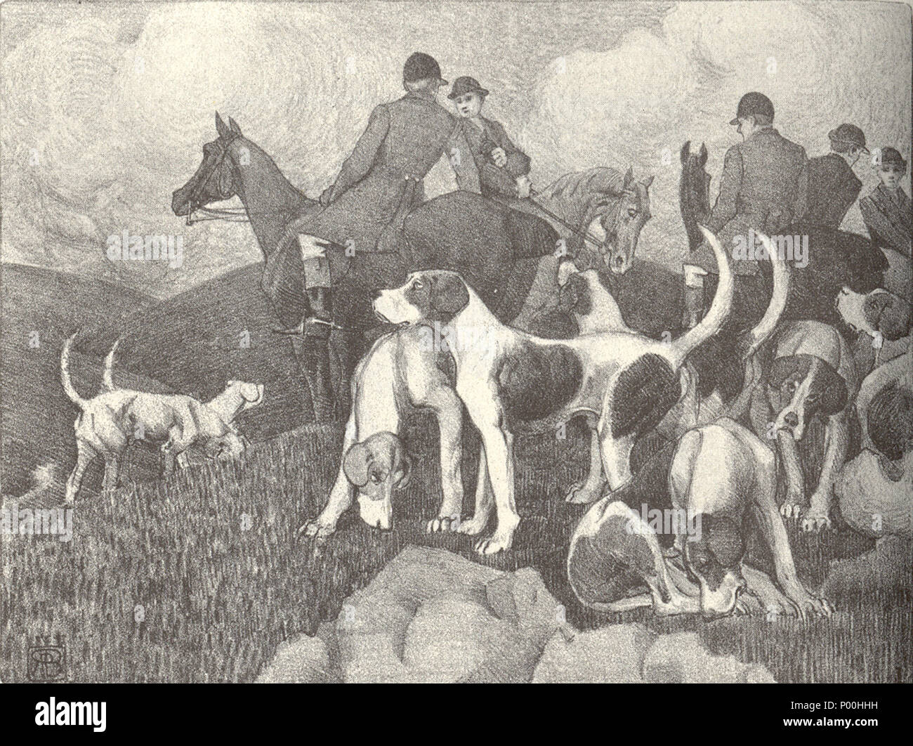 . English: The Meet. Lithograph . 1898. Colourman (talk) 98 The Meet ...