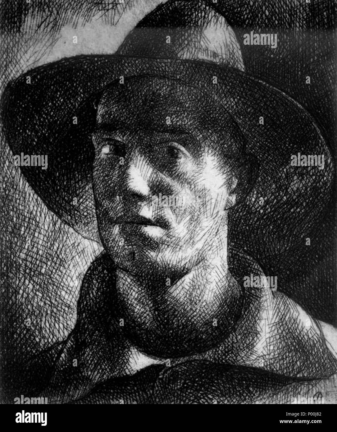 79 Patkó Self-portrait 1928 MNG Stock Photo - Alamy