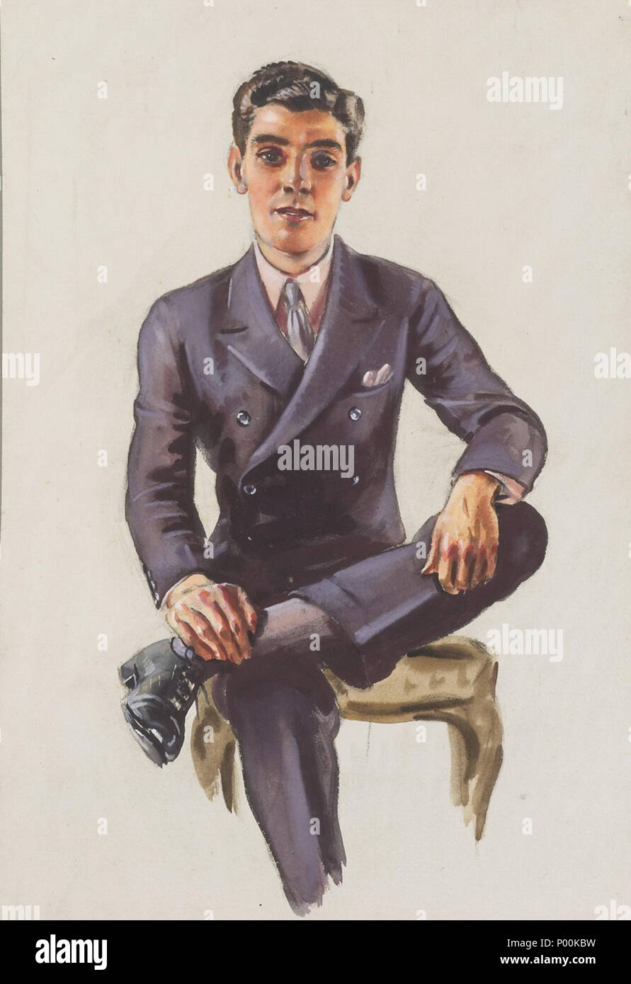 . English: Portrait of a Young Man William Bruce Ellis Ranken Russell ...