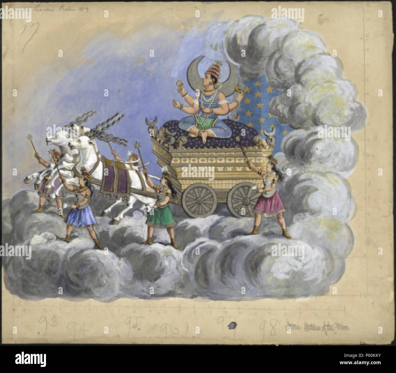 . Mardi Gras float design for Krewe of Proteus, New Orleans, 1889 ...