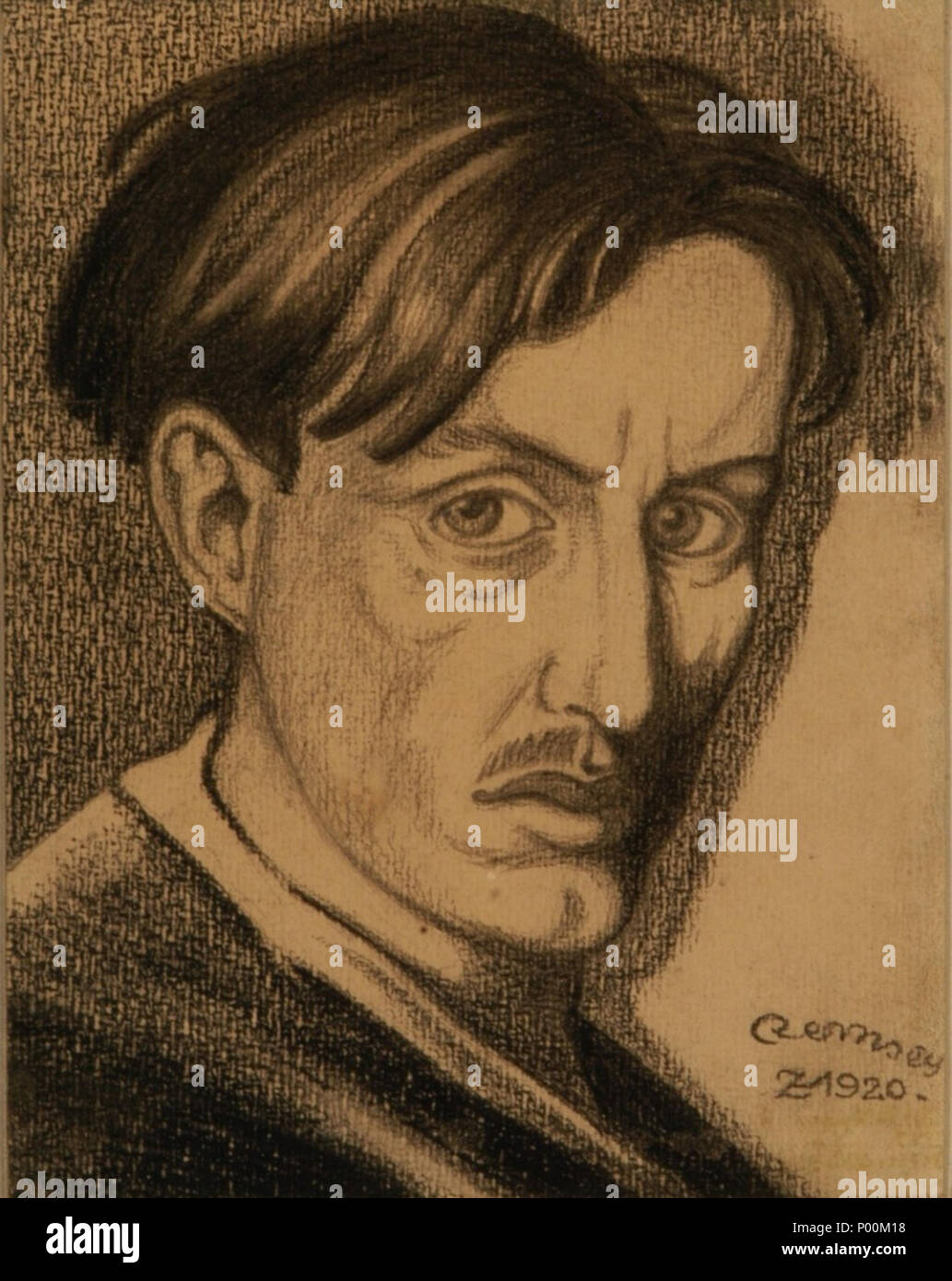 . Self-portrait . 1920 87 Remsey Self-portrait 1920 Stock Photo - Alamy