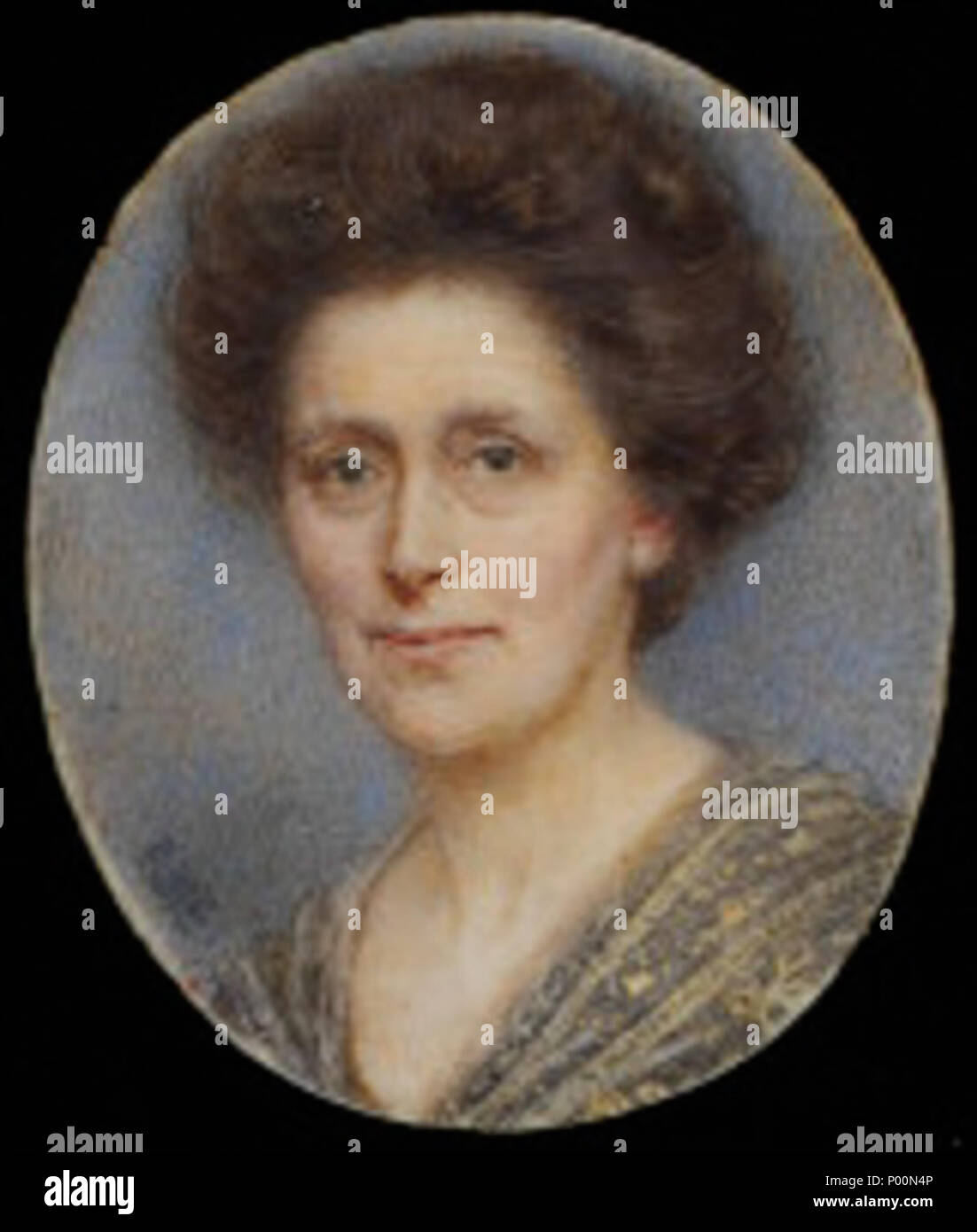 . English: Self-portrait of Rosalie M. Emslie, signed 'RME' and ...
