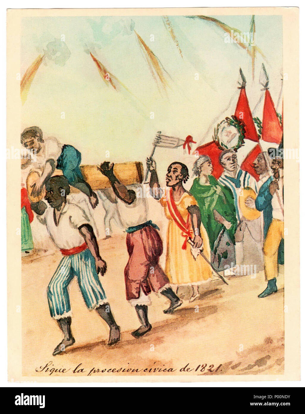 . Español: Acuarela de Pancho Fierro (Lima, 1807 - Lima, 1879) . 1821 ...