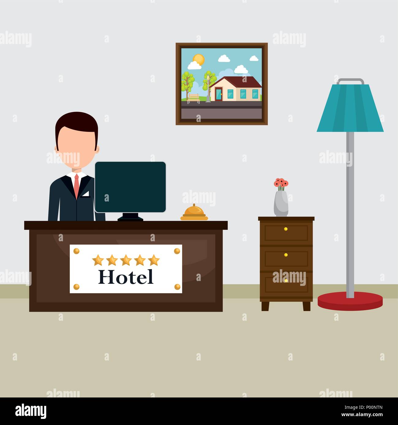 Working for tourism Stock Vector Images - Alamy
