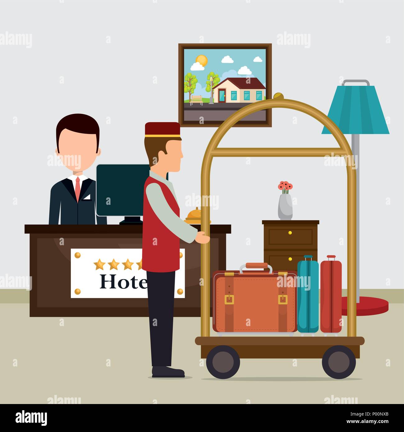 Workers resort Stock Vector Images - Alamy