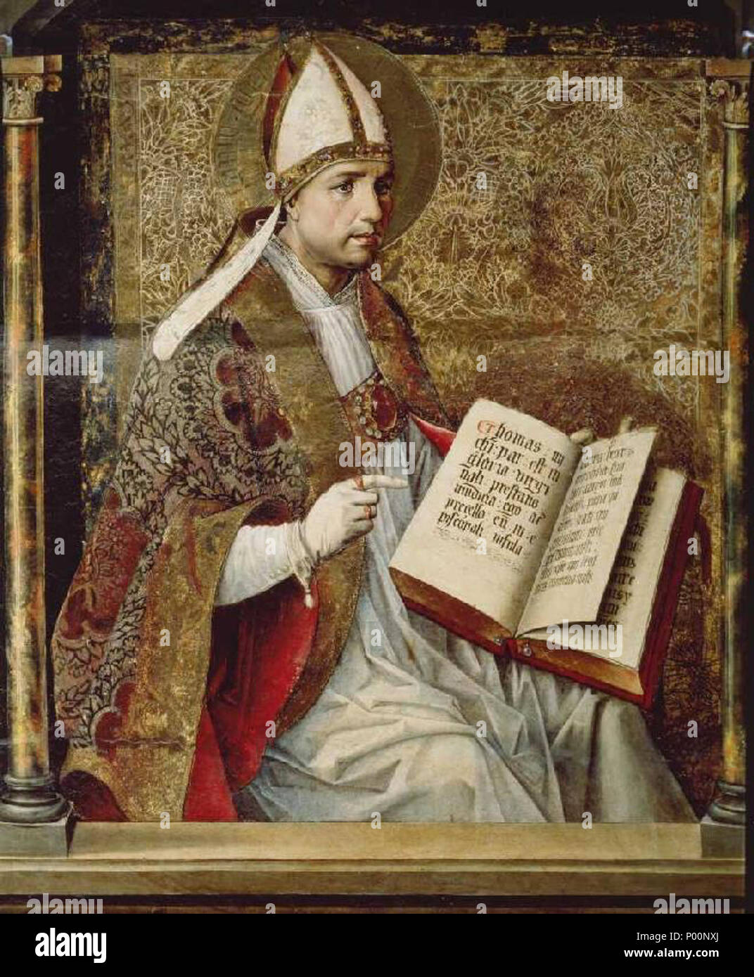 . English: Saint Augustinus. Thomas altar in the cloister piece, church ...