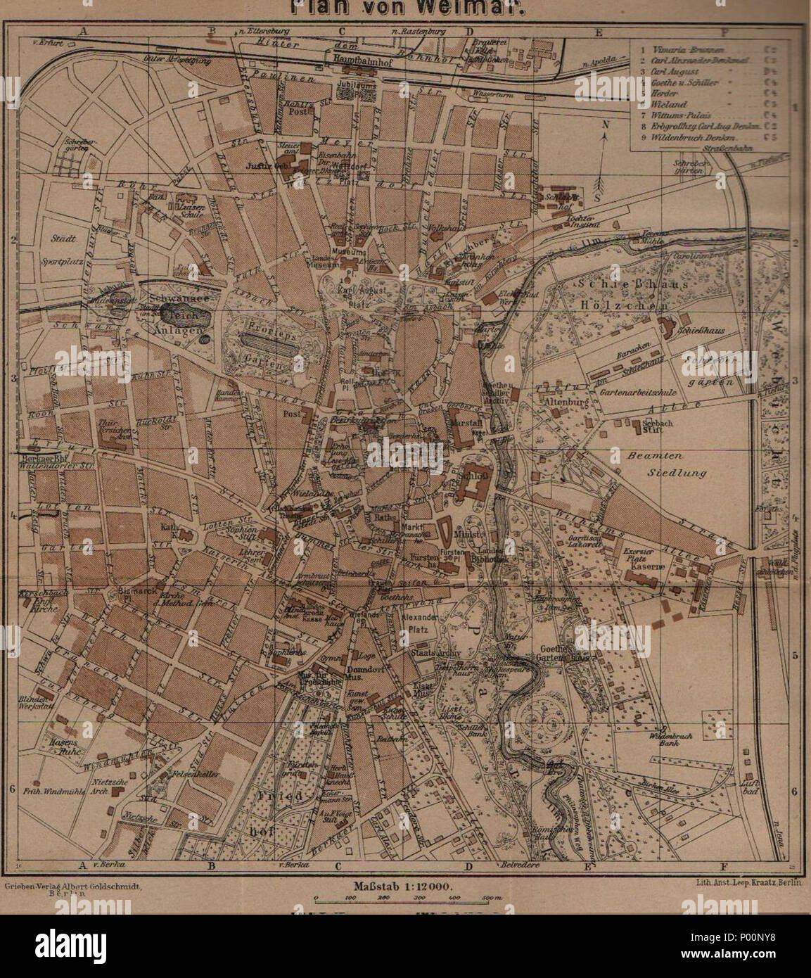 Weimar plan hi-res stock photography and images - Alamy