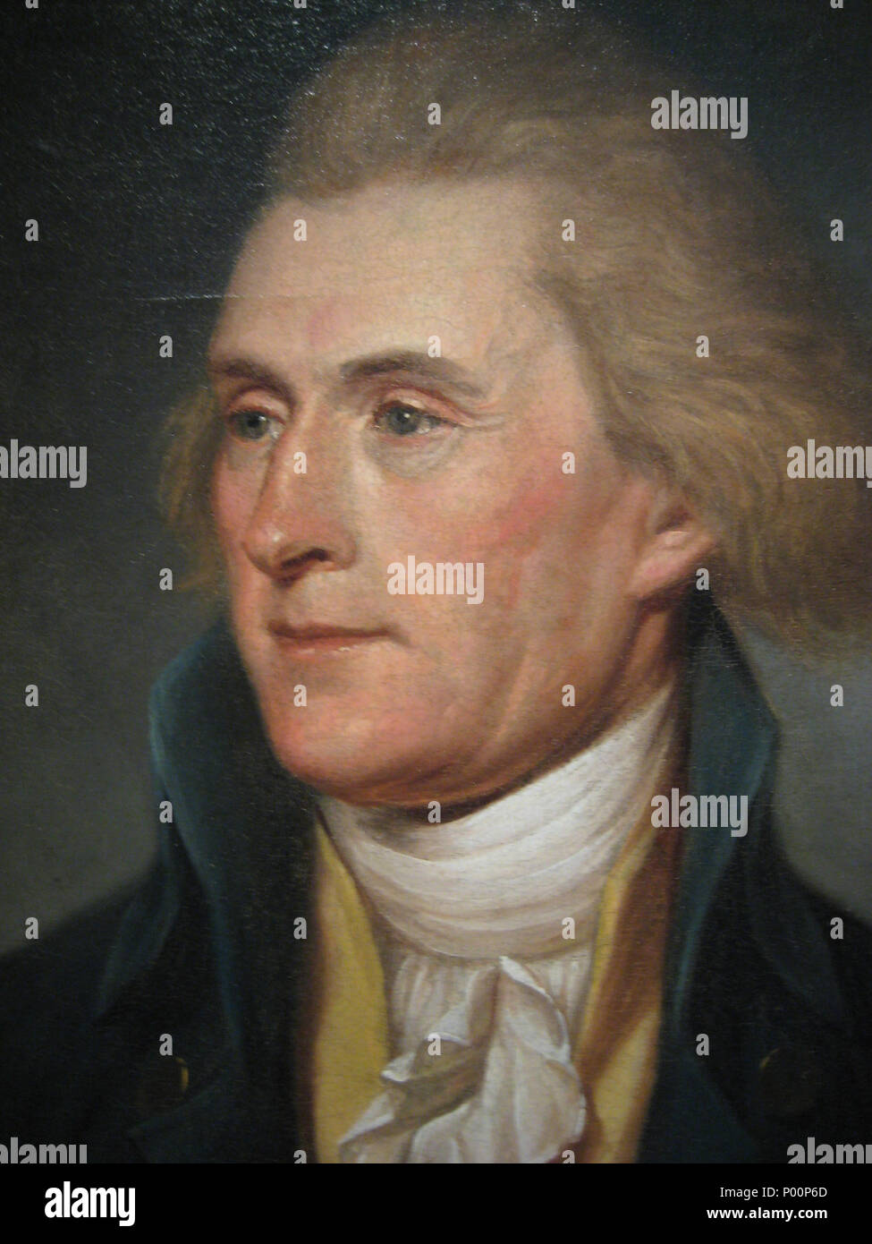 . cropped . Portrait of Thomas Jefferson as Secretary of State . 1791 ...