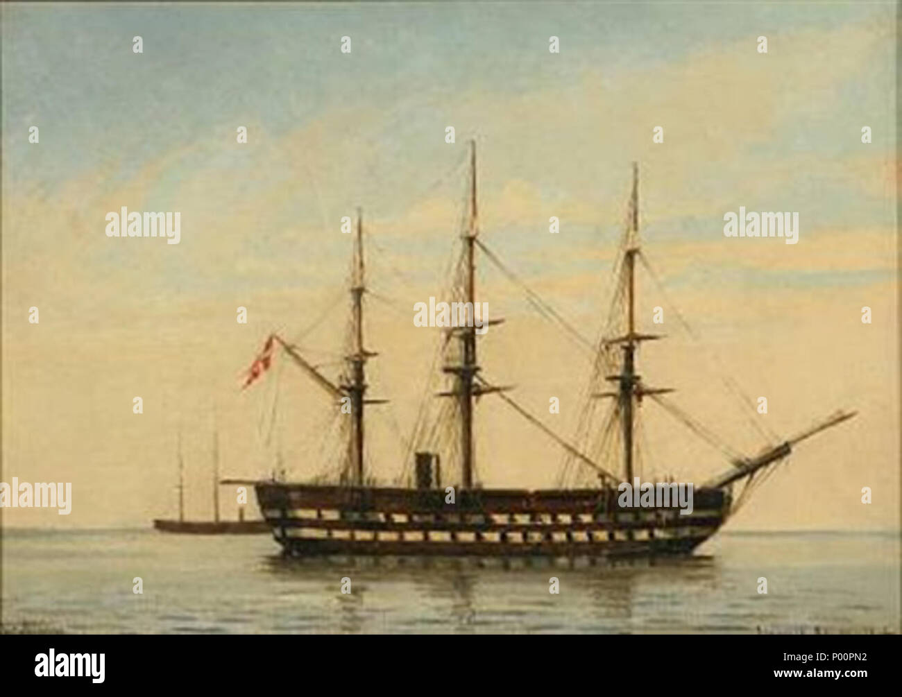 . English: The Danish ship of the line Skjold , 1864 . 1864. Christian ...