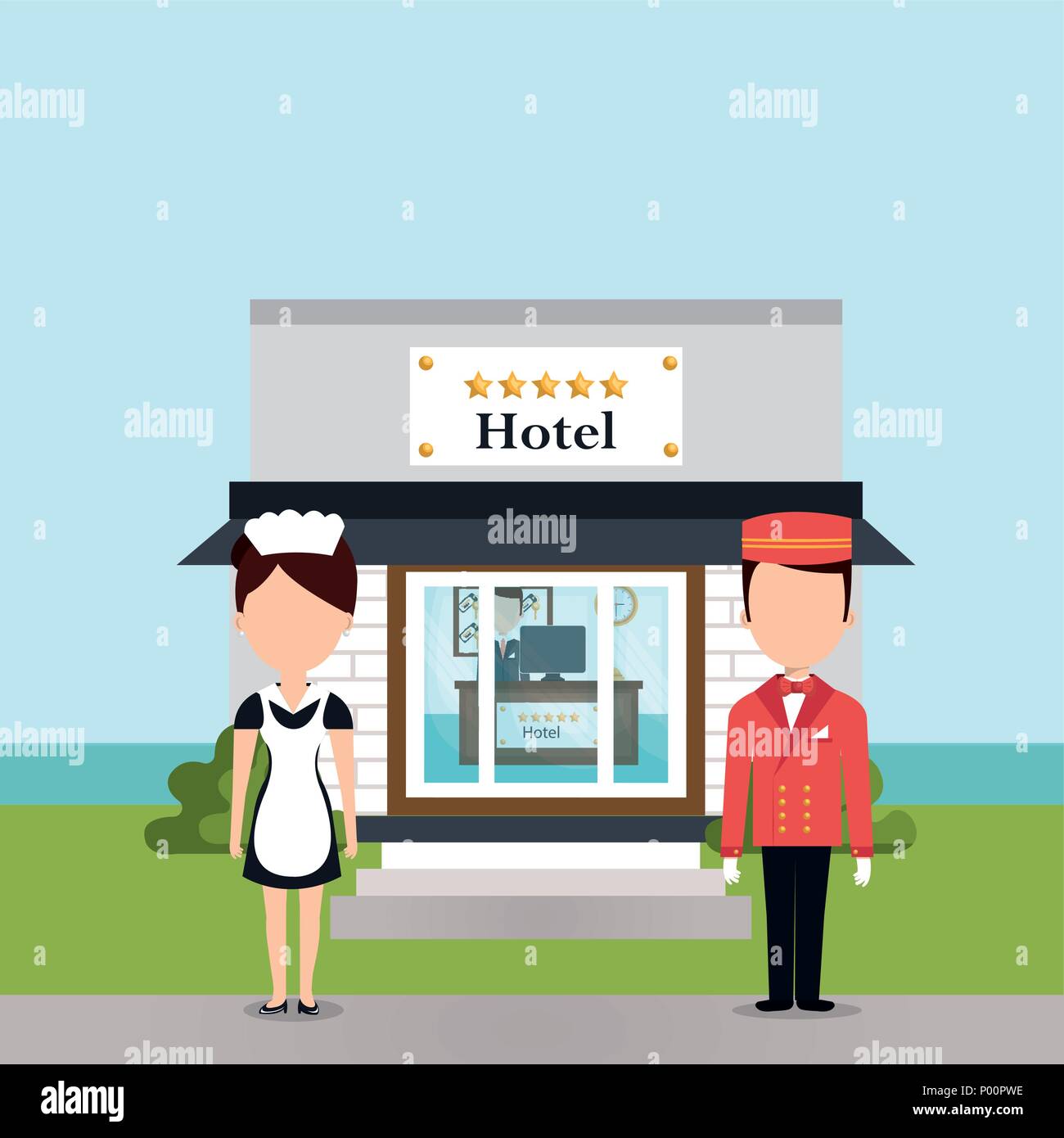 Workers accommodation Stock Vector Images - Alamy