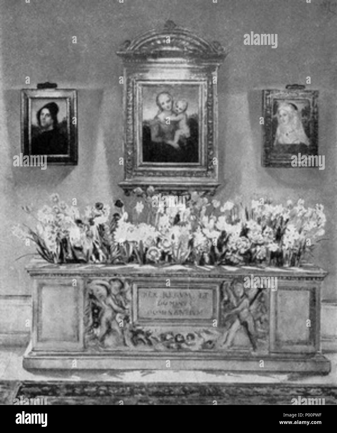 . English: 1917: 'The Raphael Room at Lynnewood Hall.' The Widener's ...