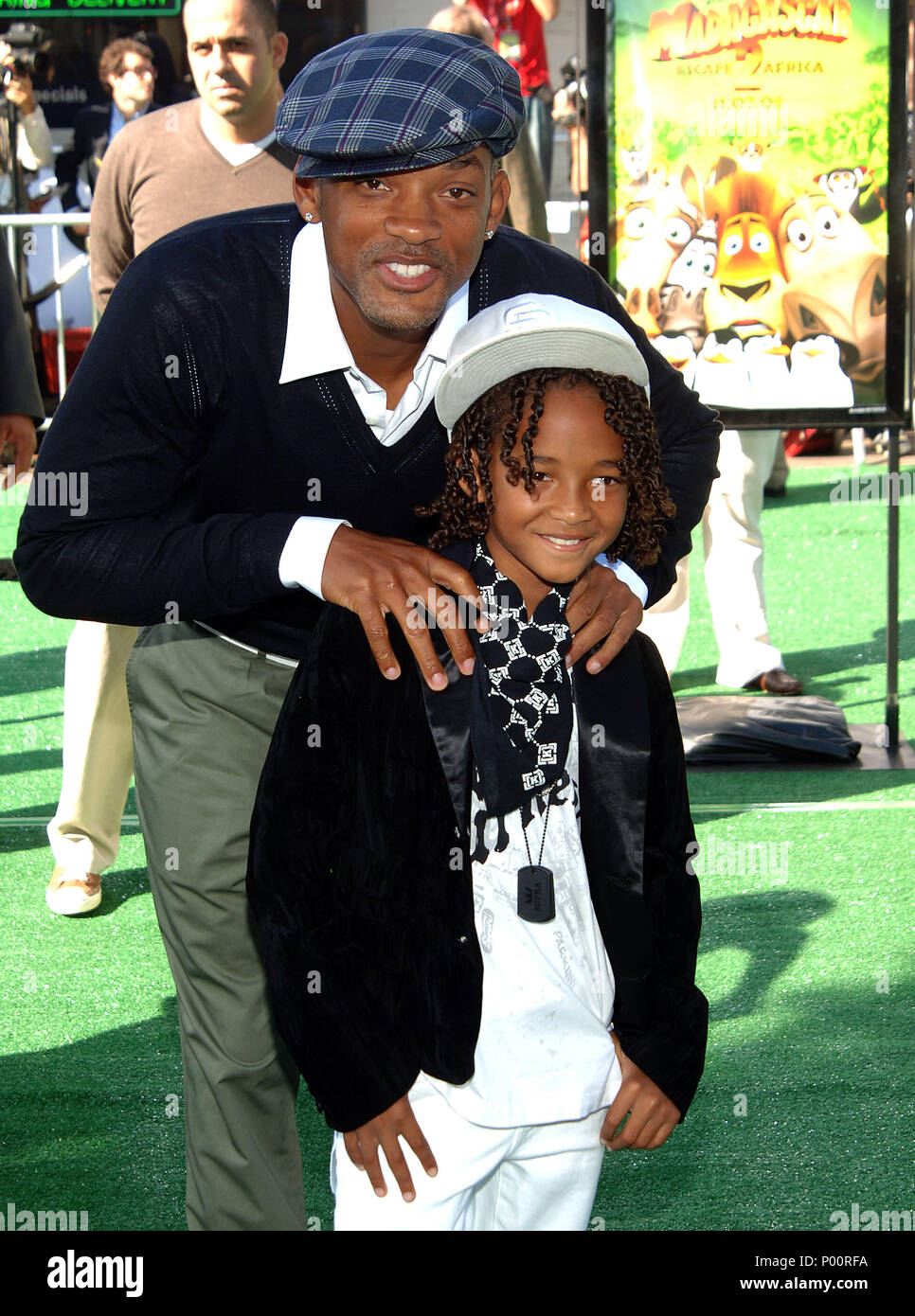 Will Smith and son Jaden - Madagascar: Escape 2 Africa Premiere at the ...