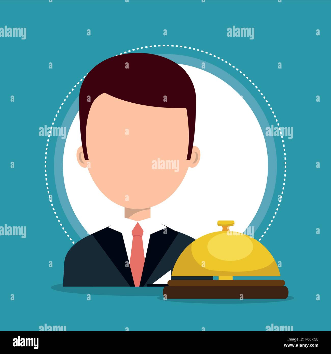 hotel receptionist working avatar Stock Vector Image & Art - Alamy