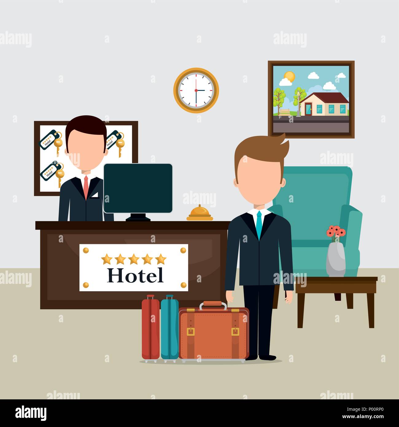 Workers resort Stock Vector Images - Alamy