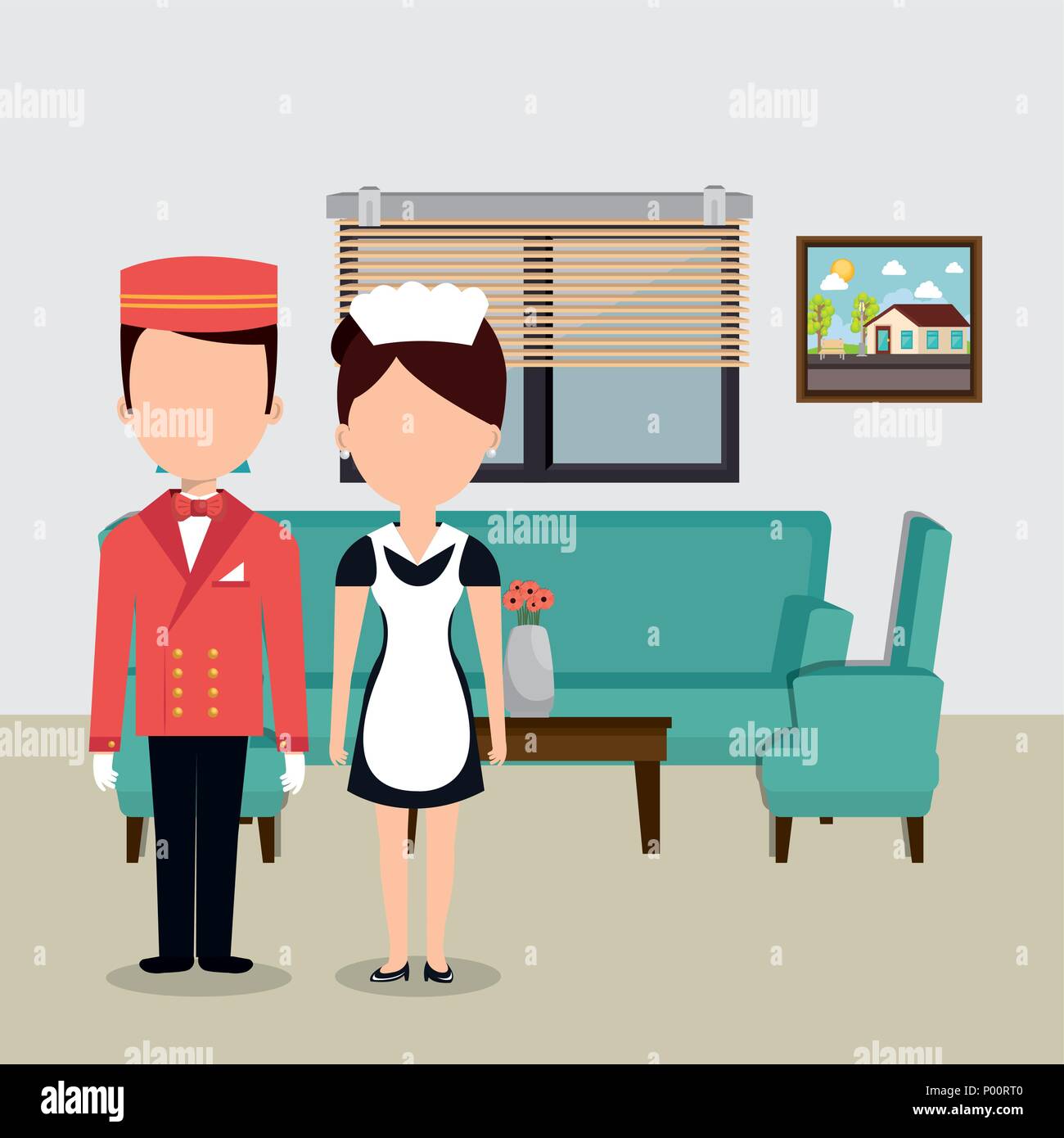 Workers accommodation Stock Vector Images - Alamy