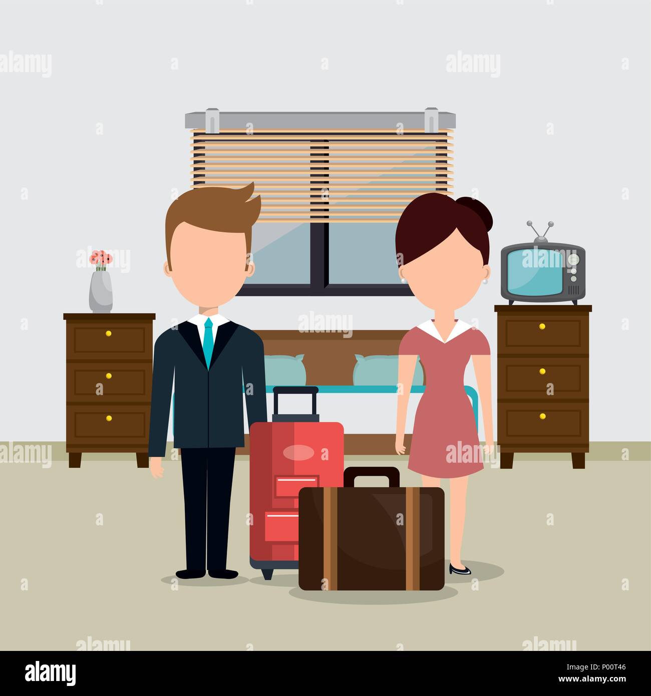 hotel workers avatars characters Stock Vector Image & Art - Alamy