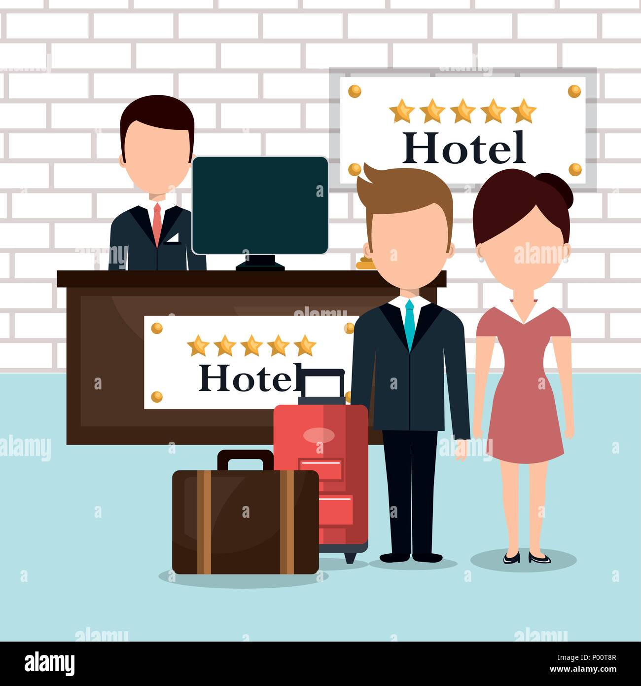 hotel workers avatars characters Stock Vector Image & Art - Alamy