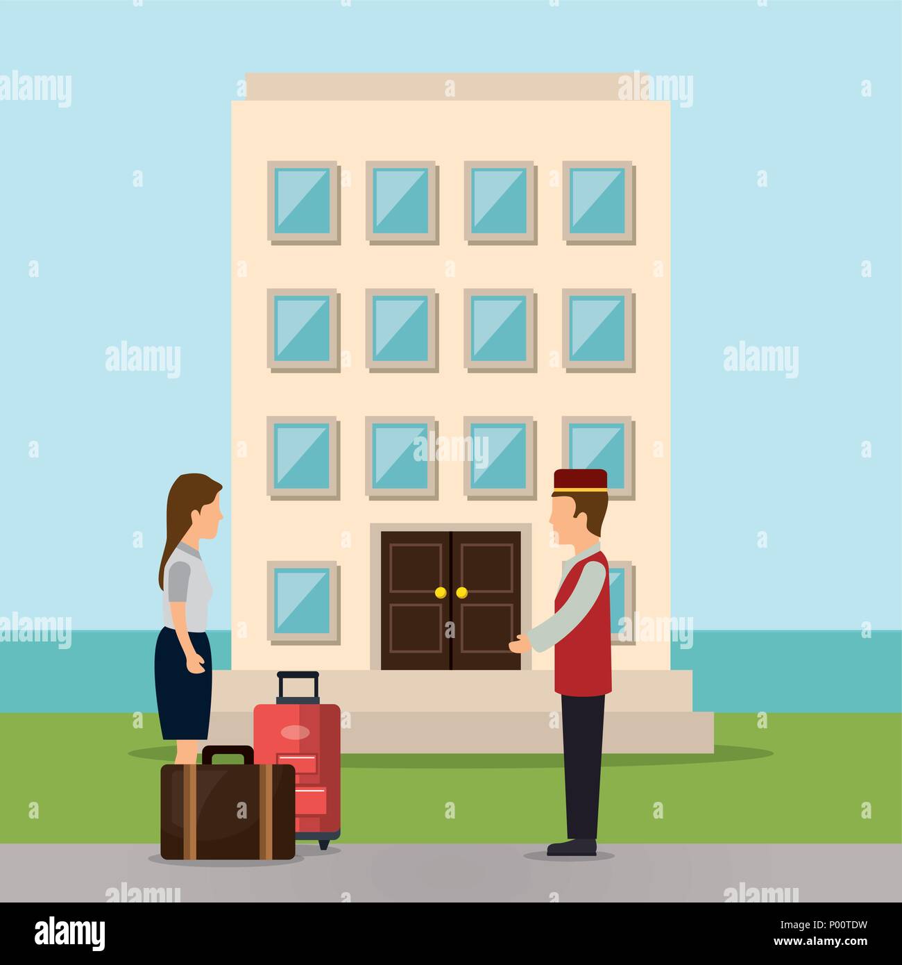 Workers accommodation Stock Vector Images - Alamy