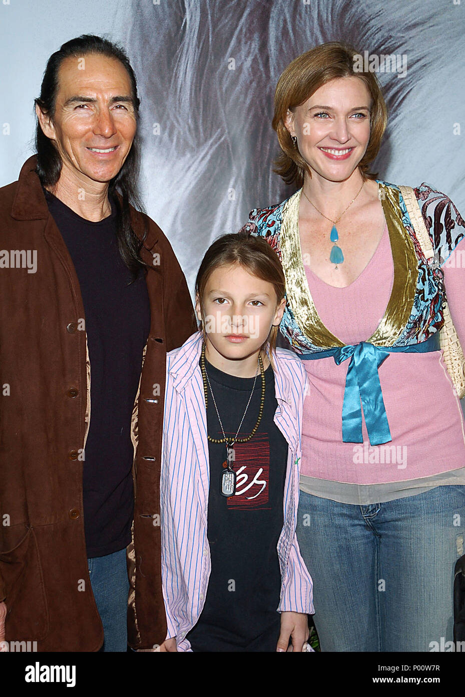 Brenda Strong with husband and daughter arriving at the SHAGGY DOG ...