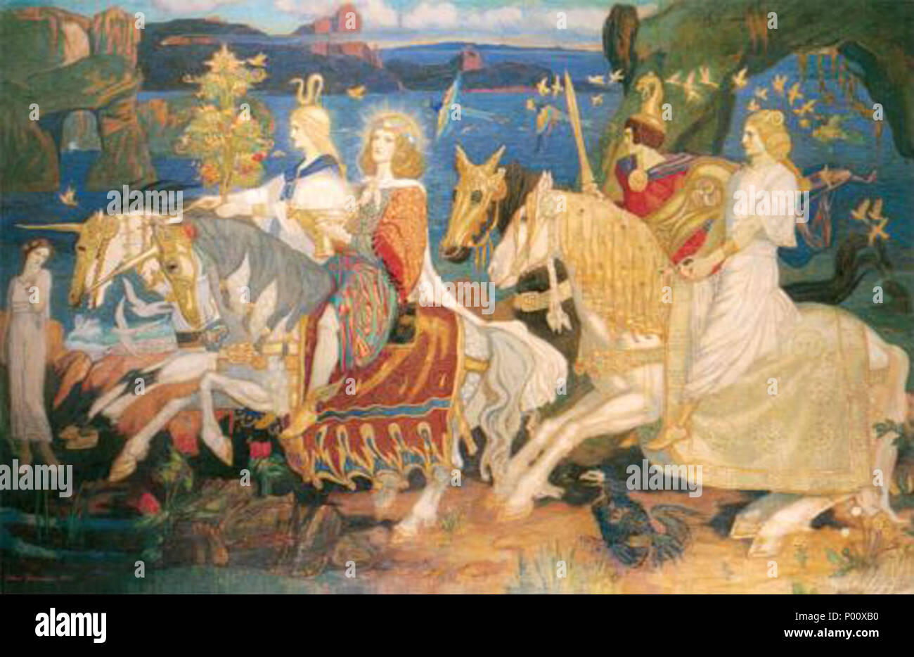 . Riders of the Sidhe . 1911. John Duncan 88 Riders of the Sidhe Stock ...