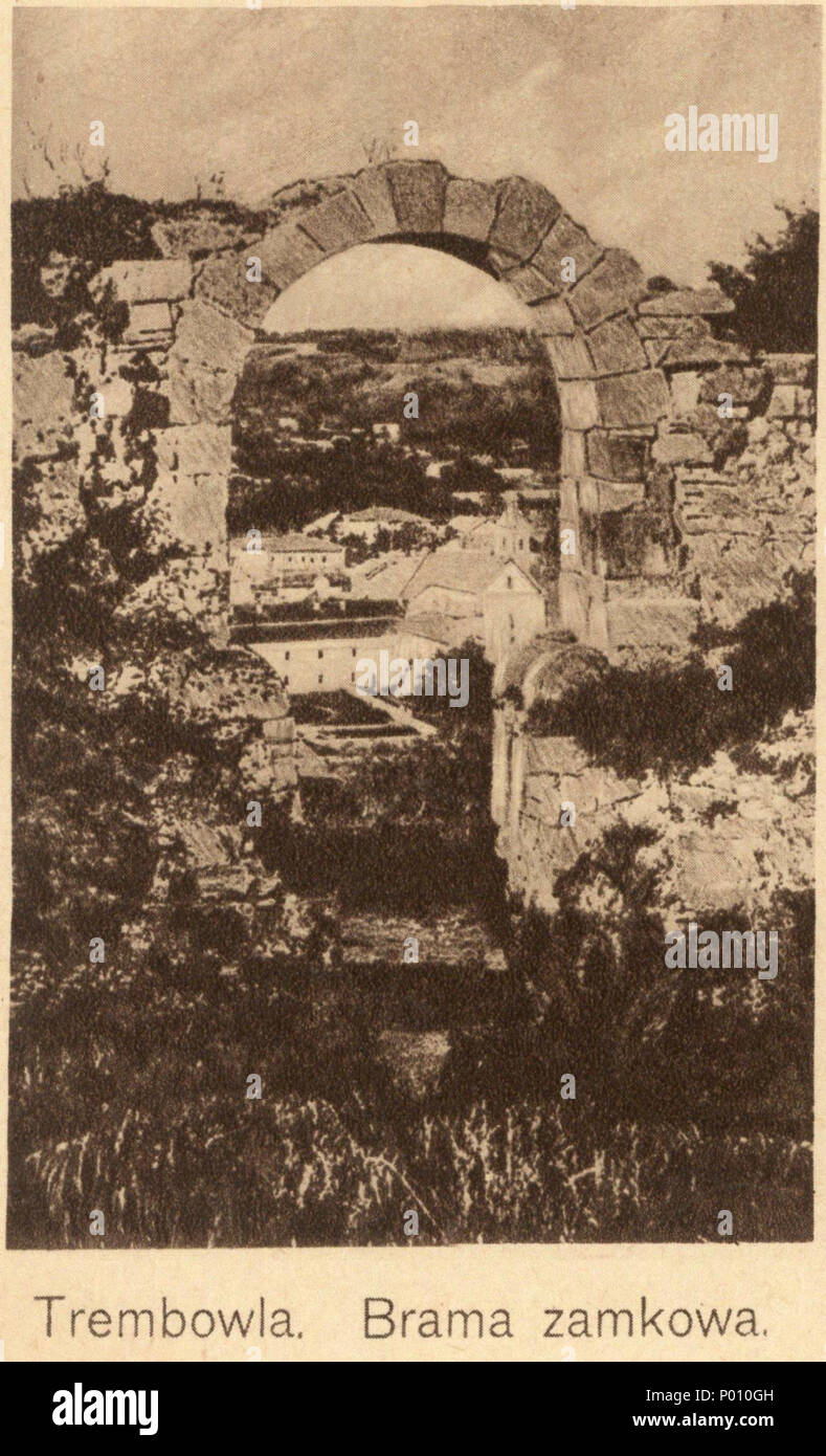 . Українська: Вид с замку на Теребовлю. . between 1900 and 1926 ...
