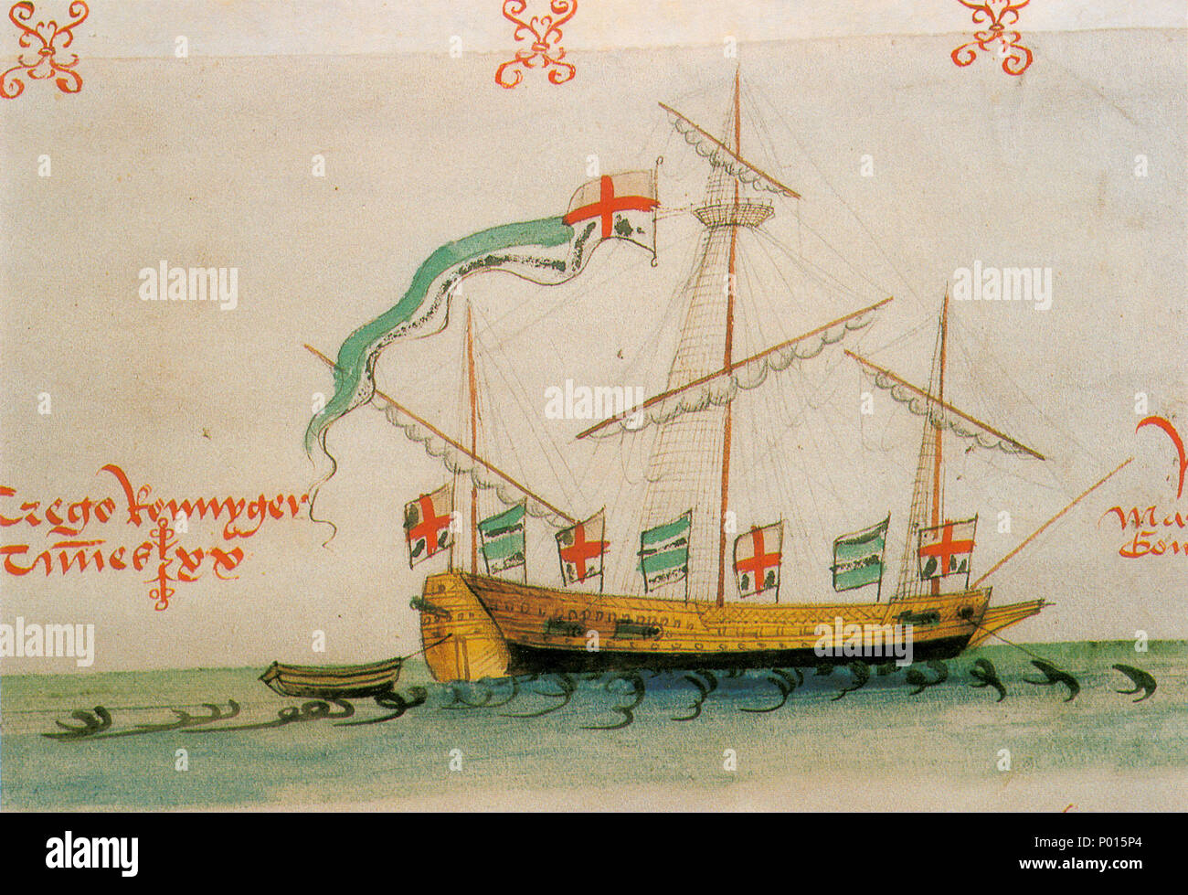 Tudor navy flag hi-res stock photography and images - Alamy
