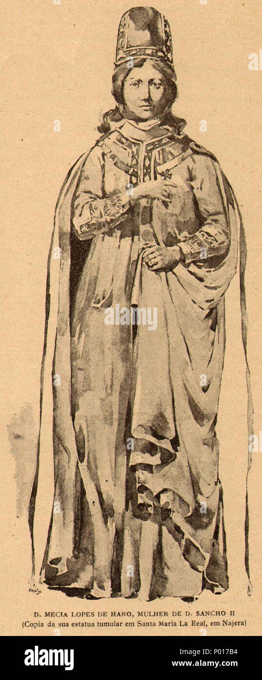 2 D. Mécia Lopes de Haro, mulher de D. Sancho II - História de Portugal, popular e ilustrada ...