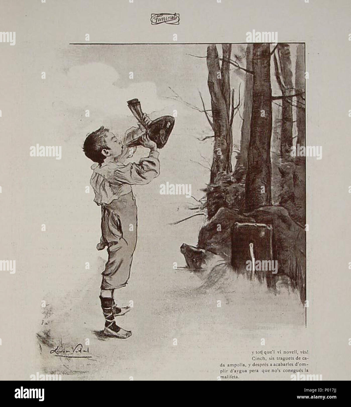 4 Il·lustració de Lluïsa Vidal. Feminal, n. 47 Stock Photo - Alamy